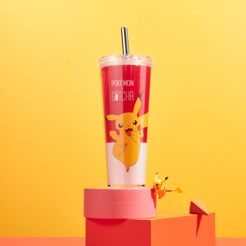 Gotcha X Pokémon Double Layer Cup Pikachu 600ml