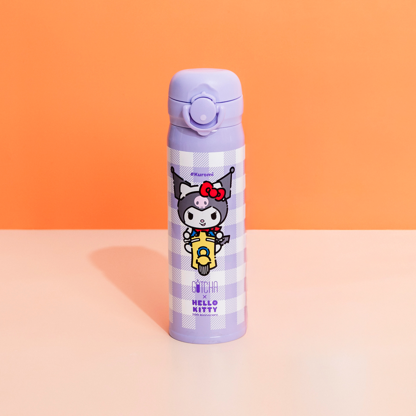 Gotcha X Hello Kitty 50th Anniversary Stainless Steel Tumbler Flip Cap ...
